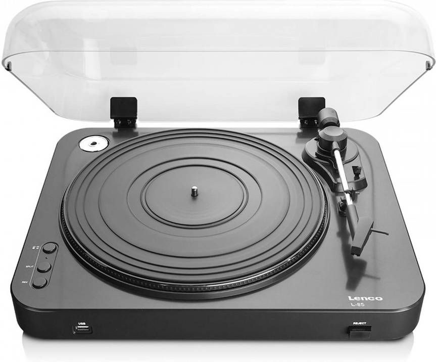 Lenco L 85 USB Turntable with Direct Recording Black - Soundbarwebshop.nl